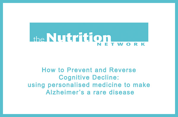 How To Prevent And Reverse Cognitive Decline Using Personalised
